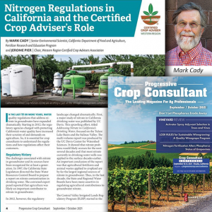 CDFA scientist Cady published in Progressive Crop Consultant magazine ...