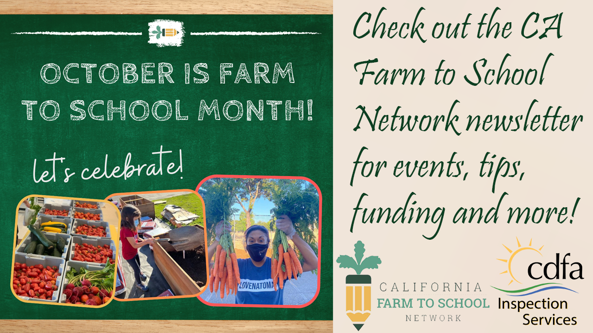 Farm to School Network newsletter offers ideas to celebrate Farm to ...