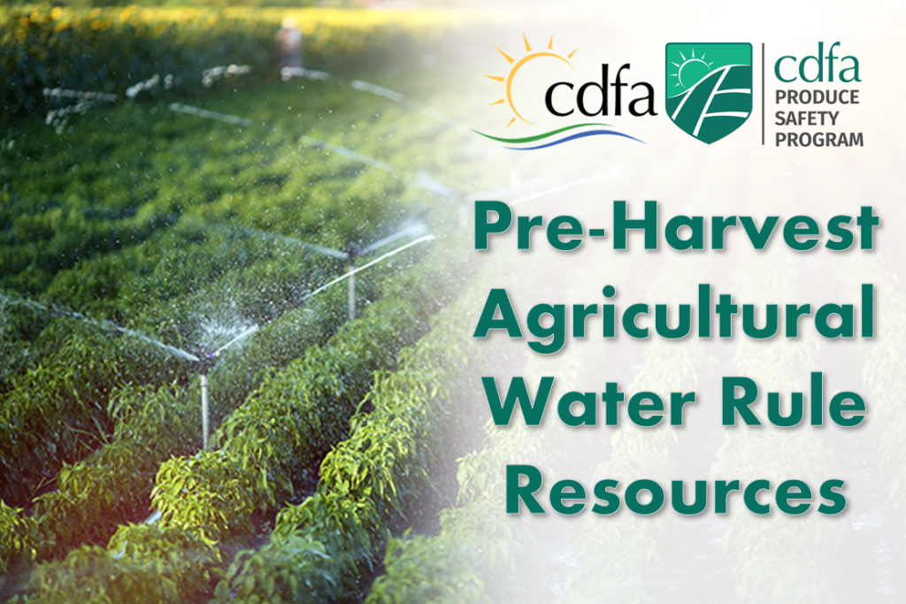Are You Prepared for the Pre-Harvest Agricultural Water Requirements ...